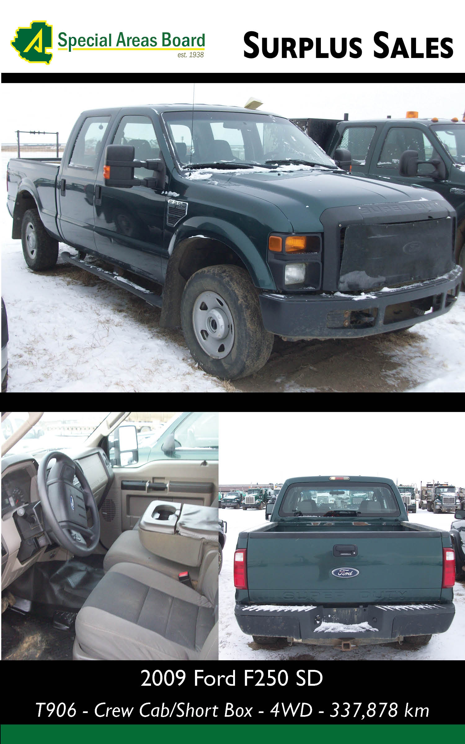 Surplus Sales Items Up for Sale – Special Areas Board