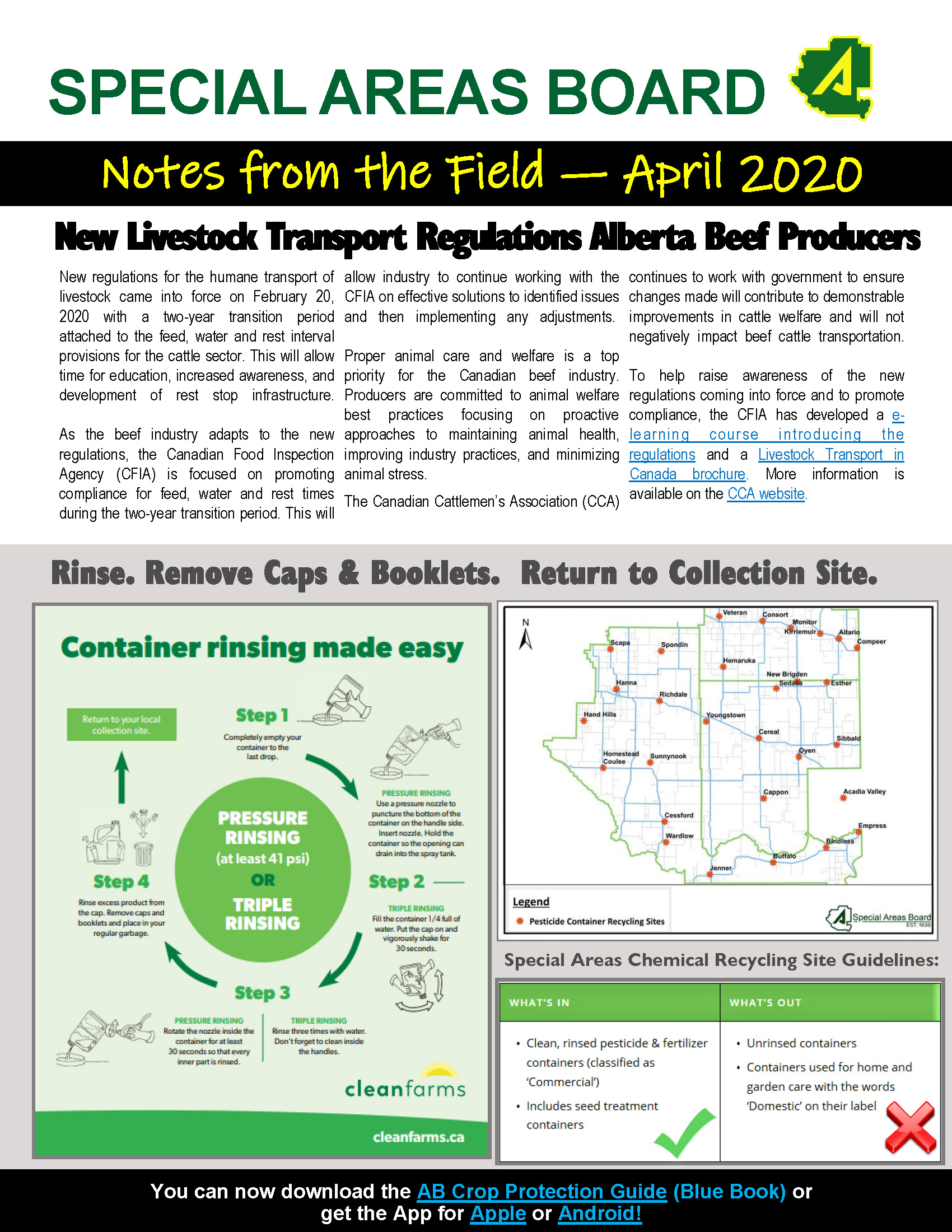 Special Areas Board Spring 2020 Ag Newsletter Now Available! – Special ...