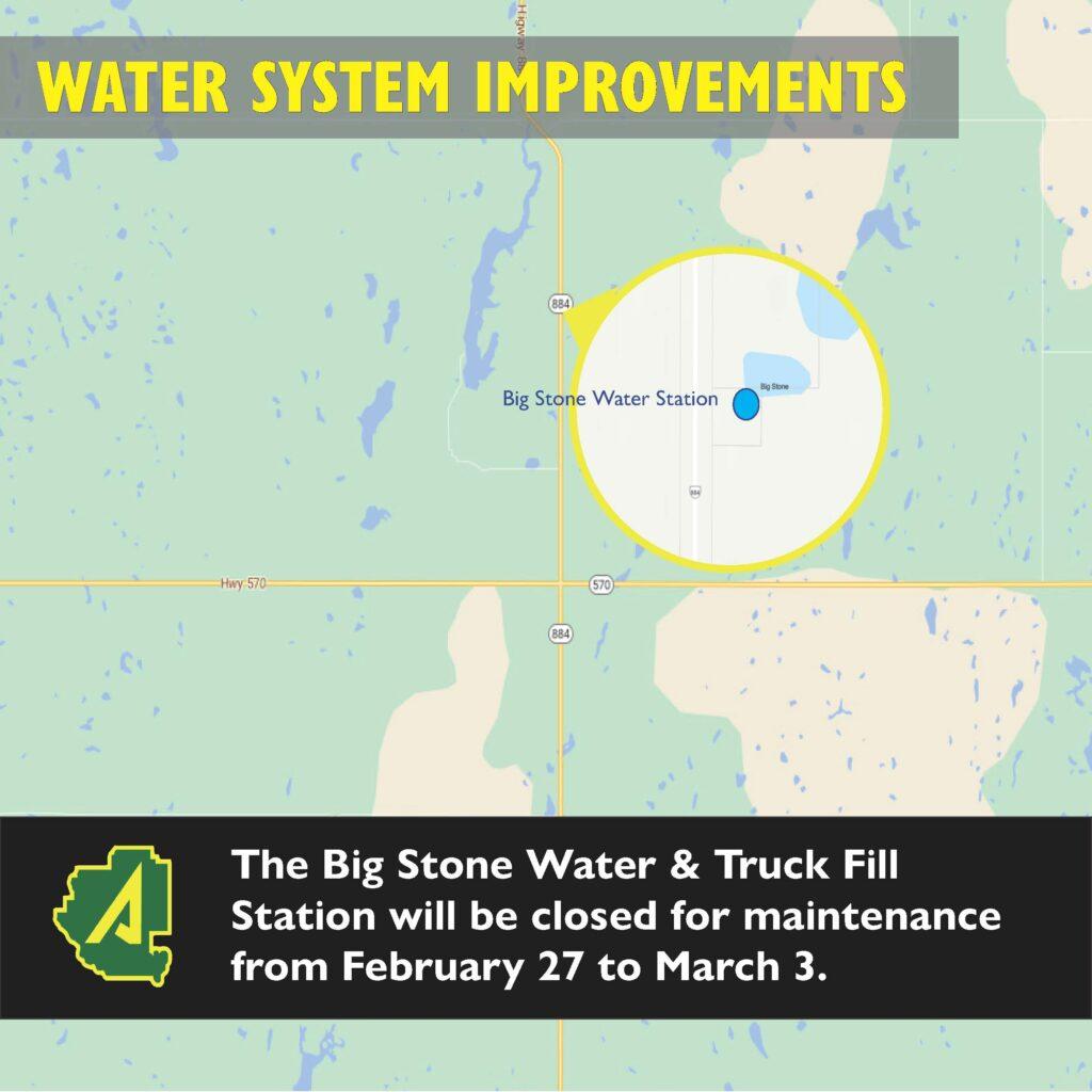 Big Stone Truck Fill Station – Closed for Maintenance - Special Areas Board