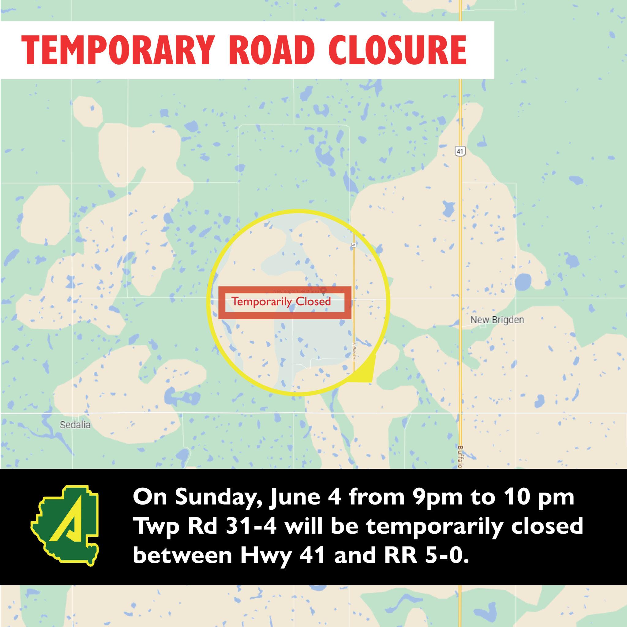 Temporary Road Closure - Special Areas Board