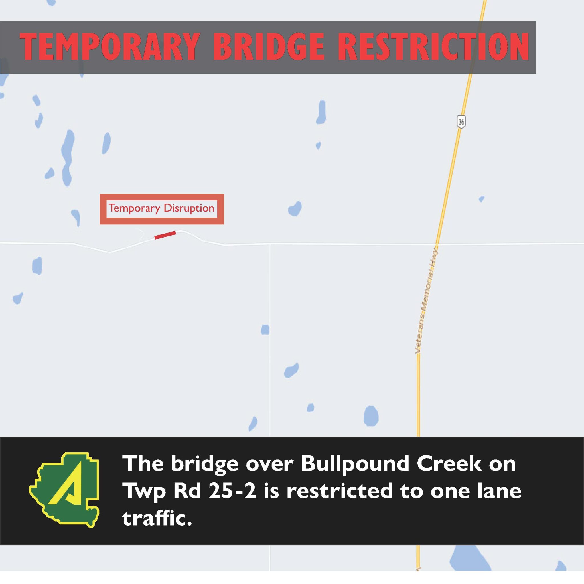 Temporary Bridge Restriction - Special Areas Board