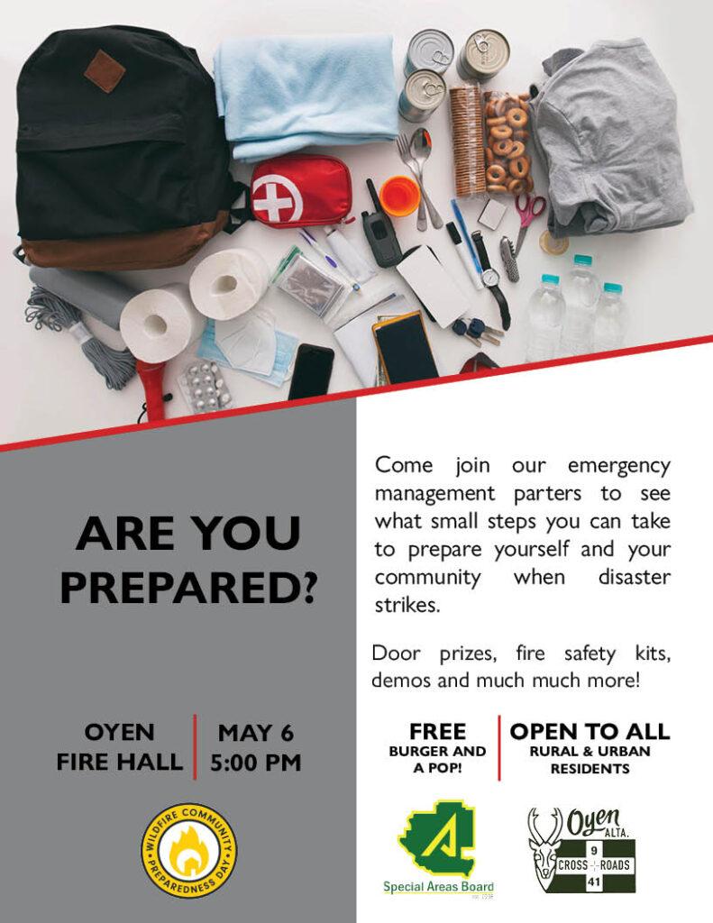 Emergency Preparedness Information Session & BBQ - Special Areas Board