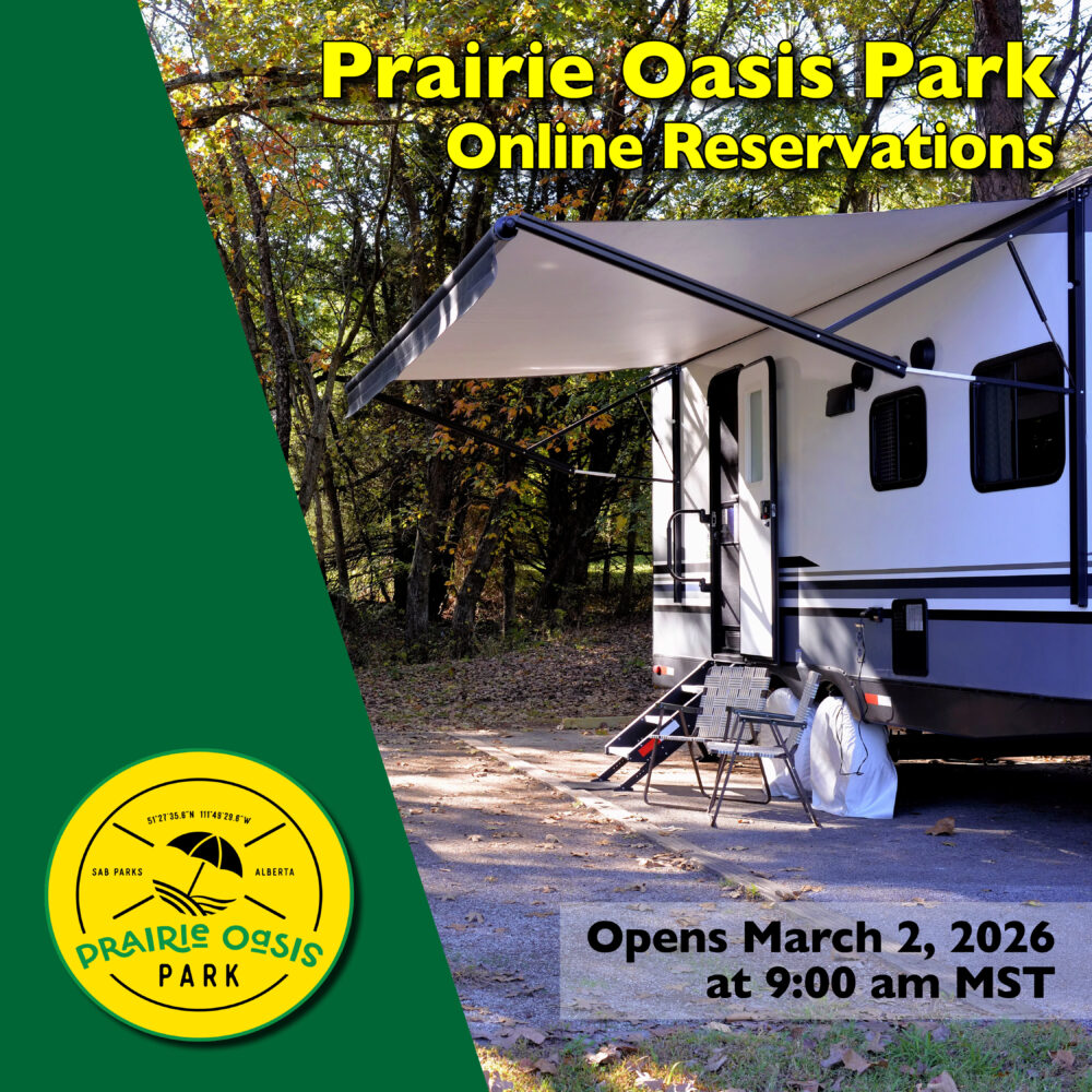 2026 Prairie Oasis Camping Reservations - Special Areas Board