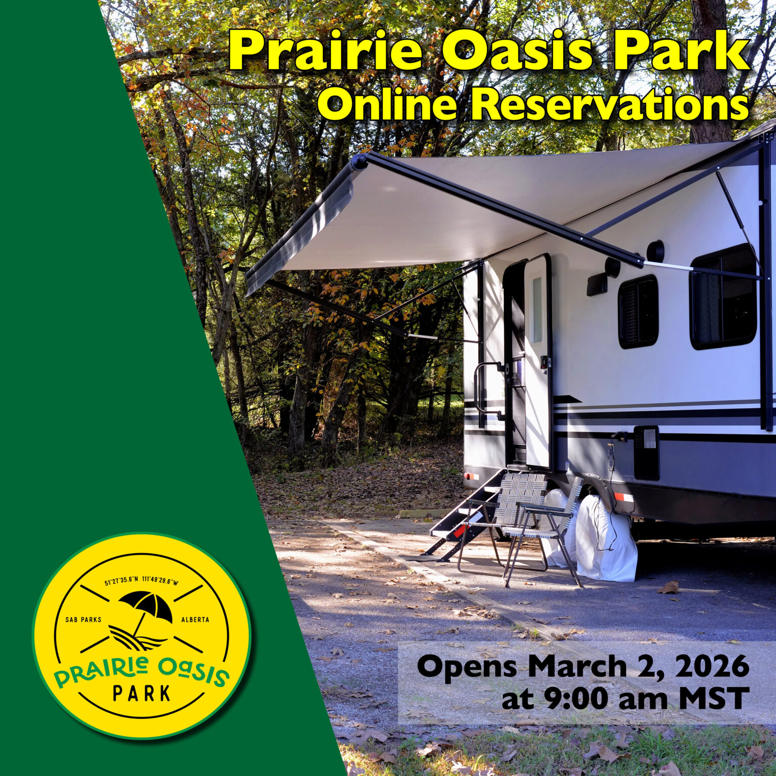 2026 Prairie Oasis Camping Reservations - Special Areas Board