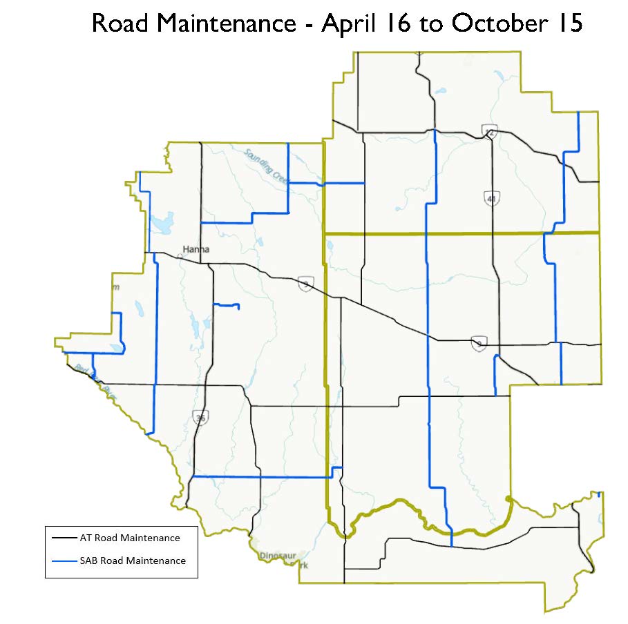 Special Areas Road Maintenance – April to October - Special Areas Board